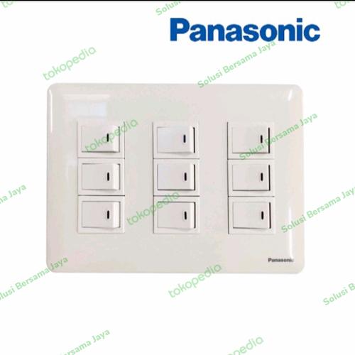 Jual Grid Switch 9 gang Panasonic Full Color Tanpa Inbowdus kaleng ...