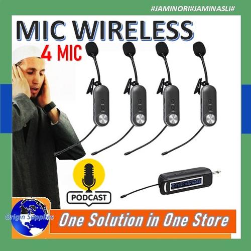 Jual Mic Microphone Wireless 4 orang Mic UHF 4 Channel PRO-4C11 PRO ...