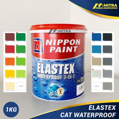 Jual CAT TEMBOK WATERPROOF ELASTEX NIPPON PAINT 1 KG ANTI BOCOR ANTI ...