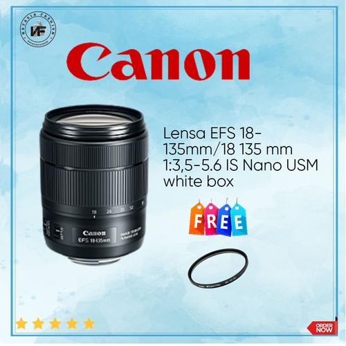 Jual Lensa Canon EFS 18-135mm/18 135 mm 1:3,5-5.6 IS Nano USM white box ...