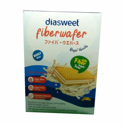 Jual wafer diet diasweet fiber wafer royal vanilla bebas gula 180gr ...