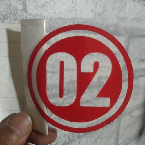 Jual STIKER ANGKA BOLONG DLM LINGKARAN UK 27 CM BAHAN ORACAL GLOSSY ...
