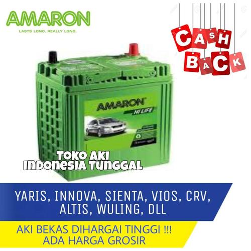 Jual AKI MOBIL AMARON HILIFE NS60LS YARIS INNOVA SIENTA VIOS CRV WULING ...