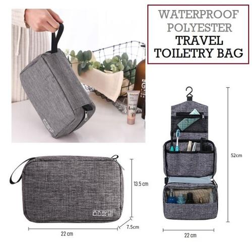 Jual Tas Travel Alat2 Mandi Kosmetik [POLYESTER] Tahan Air / Toiletry ...