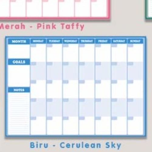 Jual Schedule Board PRO REAL PASTEL COLOR Papan Tulis Jumbo A1 70x50cm ...