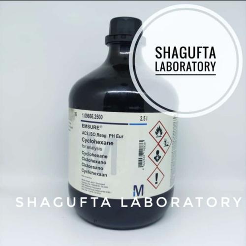 Jual Cyclohexane 250mL Pro Analis Merck 109666 / Sikloheksana - 50ml ...