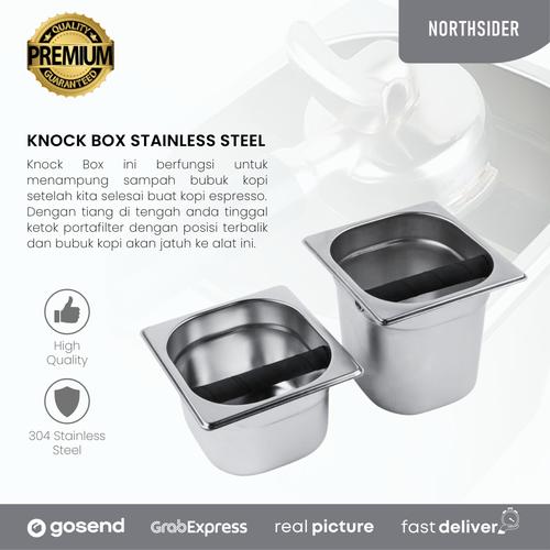 Promo Knock box stainless steel t10cm & t15cm| tempat sampah kopi ...