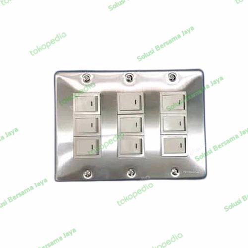 Jual Grid Switch 9 gang atau Saklar 9 gang Panasonic Full Color ...