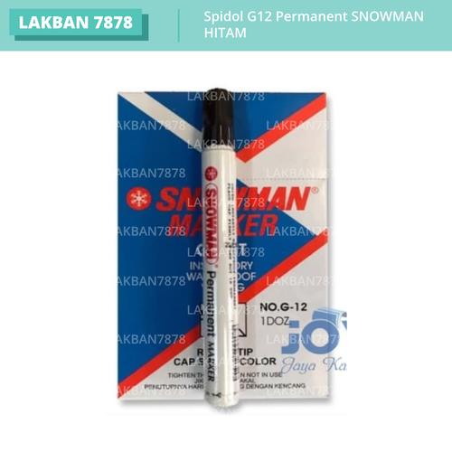 Jual SPIDOL G12 PERMANENT SNOWMAN G 12 / Marker Permanen - Biru ...