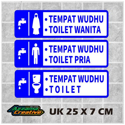 Jual Sticker sign Stiker Masjid Area Tempat Wudhu dan Toilet Pria ...