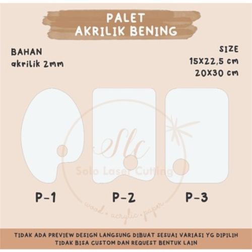 Jual Palet Lukis Akrilik Transparan / Bening / Acrylic Painting ...