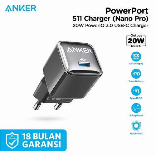 Jual Anker Powerport III Nano Pro 20W PD IQ Charger iPhone 13 ORI A2637 ...