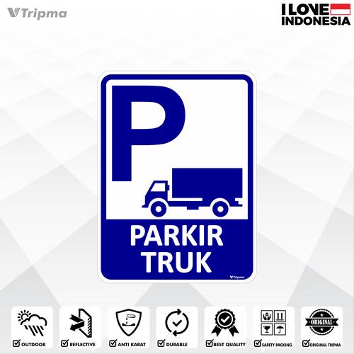 Jual Rambu Parkir Truk - Putih - 45cm x 60cm Plat Alumunium - Kota ...