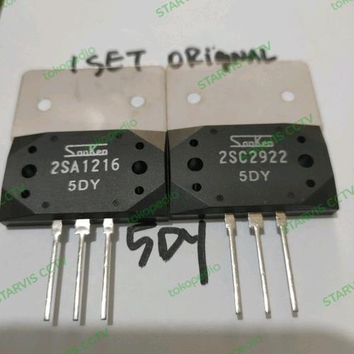 Jual transistor sanken 2sa1216 2sc2922 5DY ORIGINAL ,transistor original - Jakarta Barat ...
