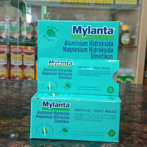Jual mylanta 10 tablet obat maag asam lambung mag milanta strip kaplet ...