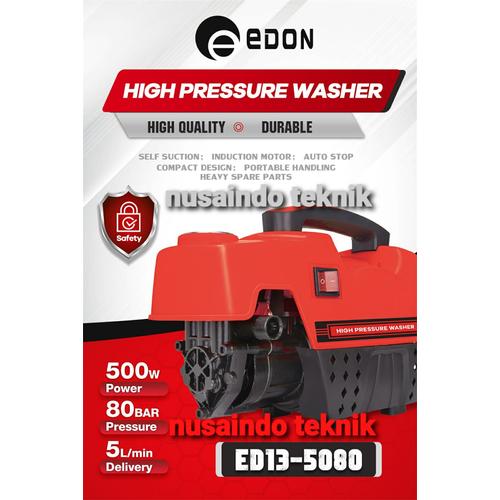 Promo EDON ED13-5080 HIGH PRESSURE WASHER MESIN CUCI STEAM MOTOR ...
