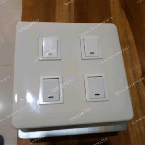 Jual Grid Switch 4 gang atau Saklar 4 gang Panasonic Full Color ...