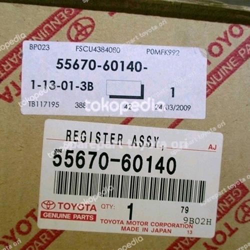 Jual Panel Kisi Kisi AC Tengah Kanan Land Cruiser VX100 55670-60140 ...