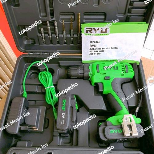 Jual MESIN BOR BATRAI RYU RCD 12 VOLT / MESIN BOR CORDLESS RYU RCD 12V ...