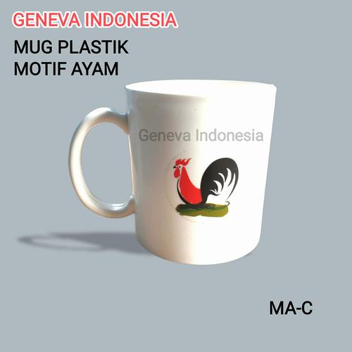 Jual Mug Ayam - Cangkir Kopi - Gelas Plastik Putih Promo Canada SCP ...