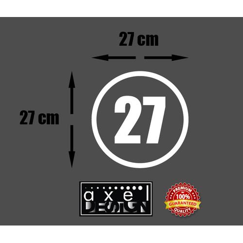 Jual STIKER ANGKA BULAT UK DIAMETER 27 CM BAHAN REVLEKTIVE - WHITE ...