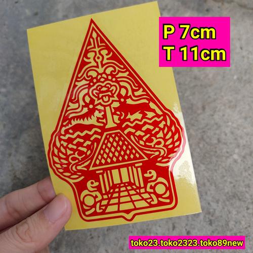 Jual stiker wayang gunungan stiker cutting motor - Biru - Kota Surabaya ...