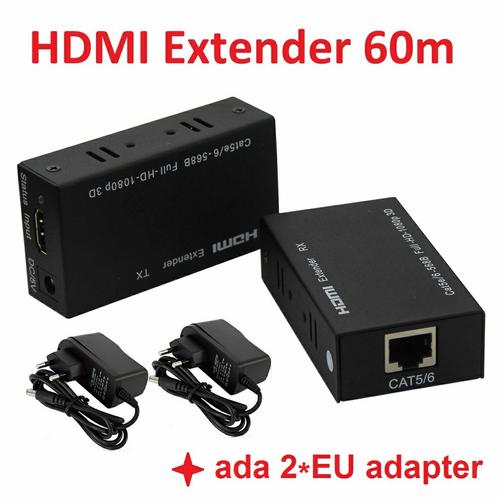 Jual HDMI Extender 30M 60M RJ45 Lan Cat6 HDMI Extension Rj45 LAN 10 ...