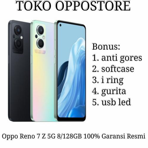 Promo Oppo Reno 7 Z 5G 8/128GB Garansi Resmi OPPO - Rainbow Silver ...
