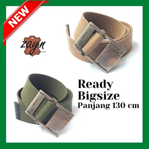 Jual Gesper Katun Kanvas Kepala Besi Stainless Nylon Army Murah - Hitam ...