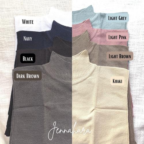 Jual Fake Collar Manset Leher Rajut Inner Leher Rajut Premium Penutup ...