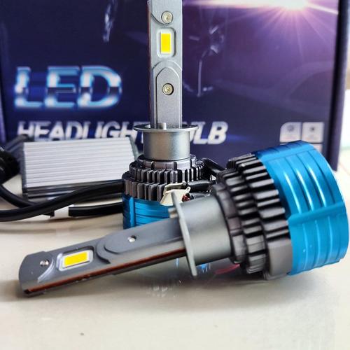 Jual LAMPU LED H4 / H11 / H16 4300K KUNING WARM WHITE 55WATT ALL SEASON ...