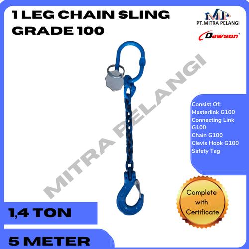 Jual 1 Leg Chain Sling Grade 100 1,4 Ton - 5 Meter Dawson - Kab. Bogor ...