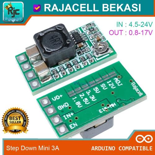 Jual Mini DC Step Down 3 3V 5V 3A Power Supply Buck Converter Adjustable - Kota Bekasi - Arduino ...