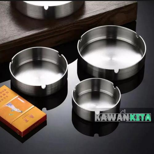 Jual Asbak Stainless Seel TEBAL Modern Cafe Style Premium - 10cm ...