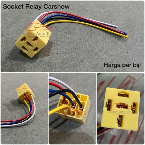 Jual Soket relay 5 kaki kabel mobil motor universal carshow asli - Kota ...