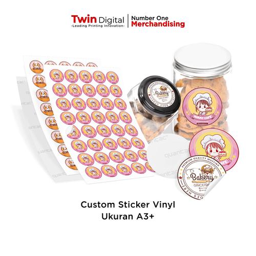 Jual Print Sticker Vinyl A3 Potong Bentuk / Sticker Label / sticker ...