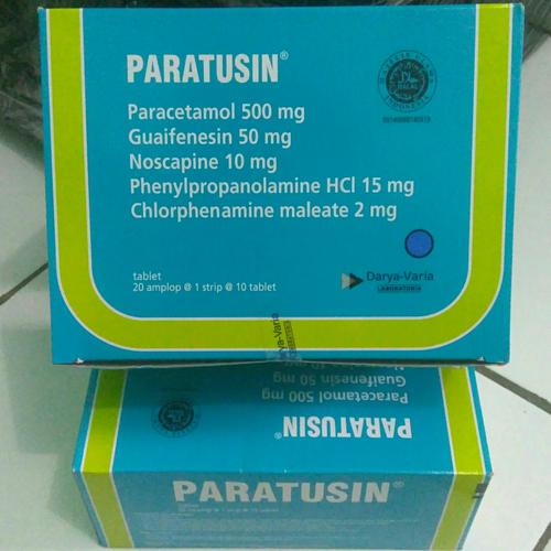 Jual Paratusin Tablet Box 20 Strip (200 Tablet) Obat Flu Demam Batuk ...
