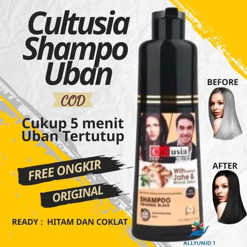 Jual Shampoo Original Black Cultusia 160 ml Instant Pewarna Rambut ...