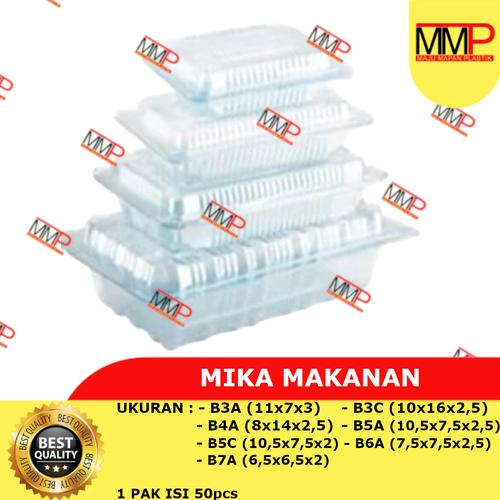 Jual Mika Plastik Kotak Mika Makanan Isi 50 Pcs - 7a - Kota Surabaya