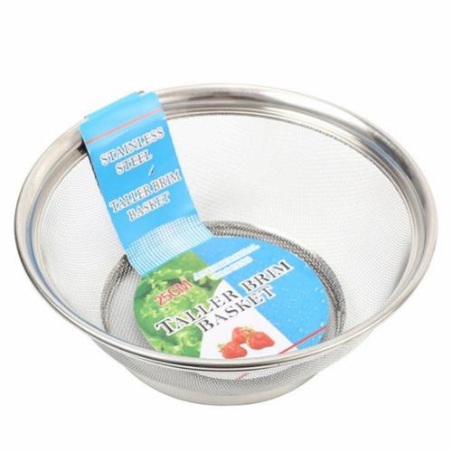Jual TALLER BRIM basket baskom saringan sayur / buah stainless 25cm ...