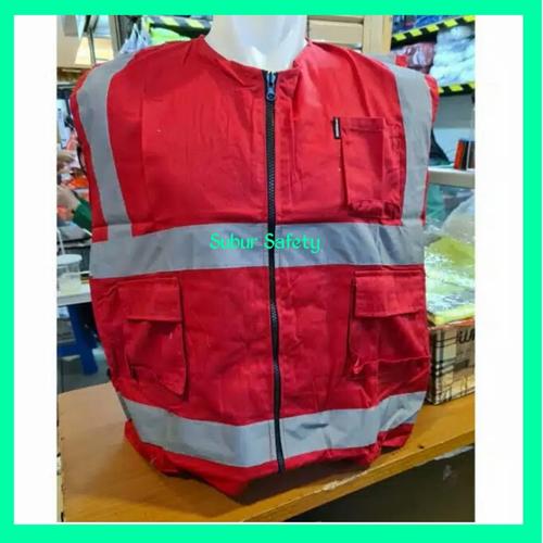 Jual Rompi Safety Bahan Drill / Rompi Proyek / Rompi Drill Murah ...