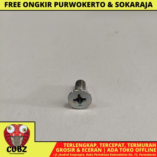 Jual #6 x 15 MM / NM BAUT JF KEPALA RATA PLUS PUTIH PERBIJI - Kab ...