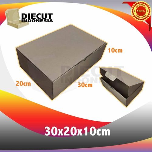 Jual kardus box kotak karton diecut uk 30x20x10 cm PUTIH PUTIH ...
