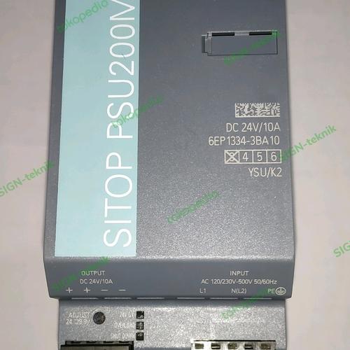 Jual Siemens SITOP PSU200M Power Supply 24VDC 10A 6EP1334-3BA10 - Kota ...