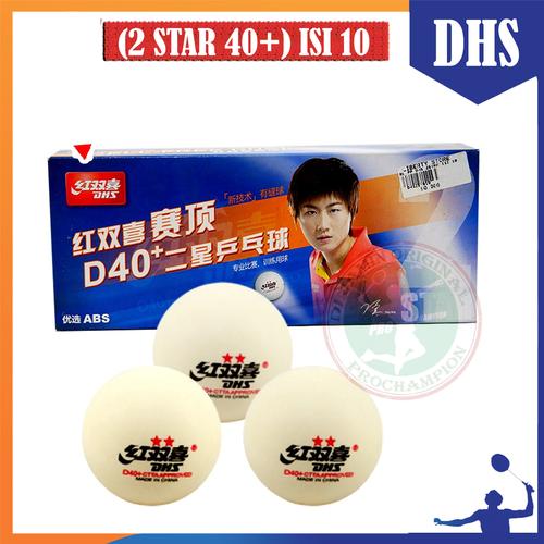 Jual DHS 2 STAR D40+ ISI 10 BOLA PING PONG / TENIS MEJA ORIGINAL - Jakarta Barat - PROCHAMPION ...