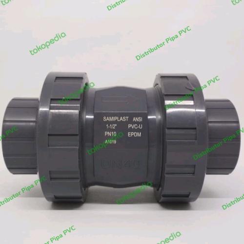 Jual Double Union Check Valve uPVC 4 inch DN100 Union Ball Check Valve ...