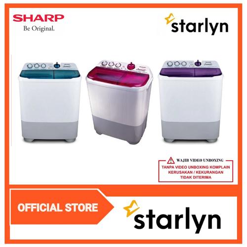 Jual MESIN CUCI SHARP EST 95 CR 9 KG 2 TABUNG 95CR 9KG SUPER AQUAMAGIC ...