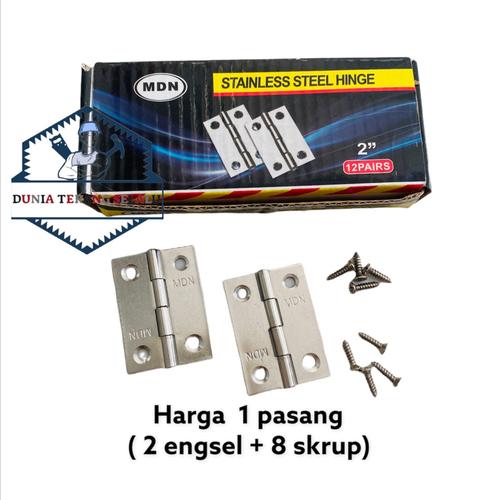 Jual ENGSEL TIPIS Stainless Steel MDN 2'' 2in Engsel Kupu Kecil Mini ...