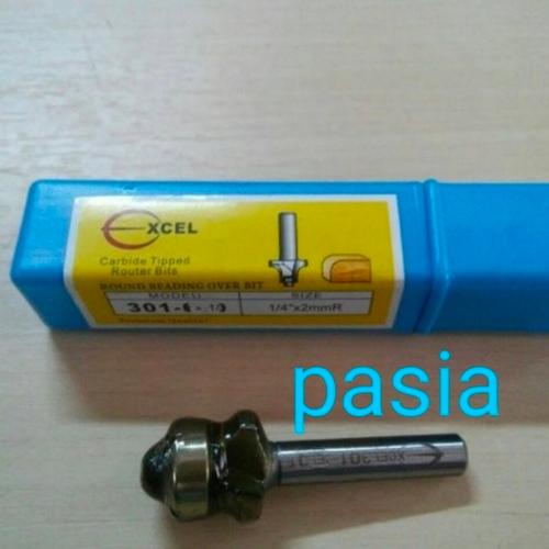 Jual Router Bit 301-001 Excel 1/4 x R1 Mata Profil Round Over Bit R. 1 ...