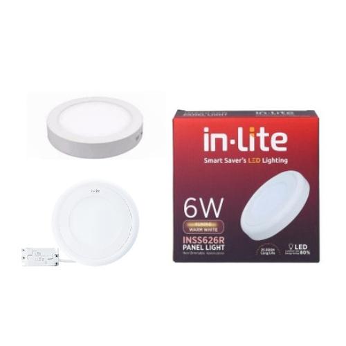 Jual LAMPU LED PANEL DOWNLIGHT 6 WATT BULAT OUTBOW INSS628R INLITE IN ...